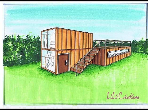 Maison container - maisons en containers - plans maison container ...
